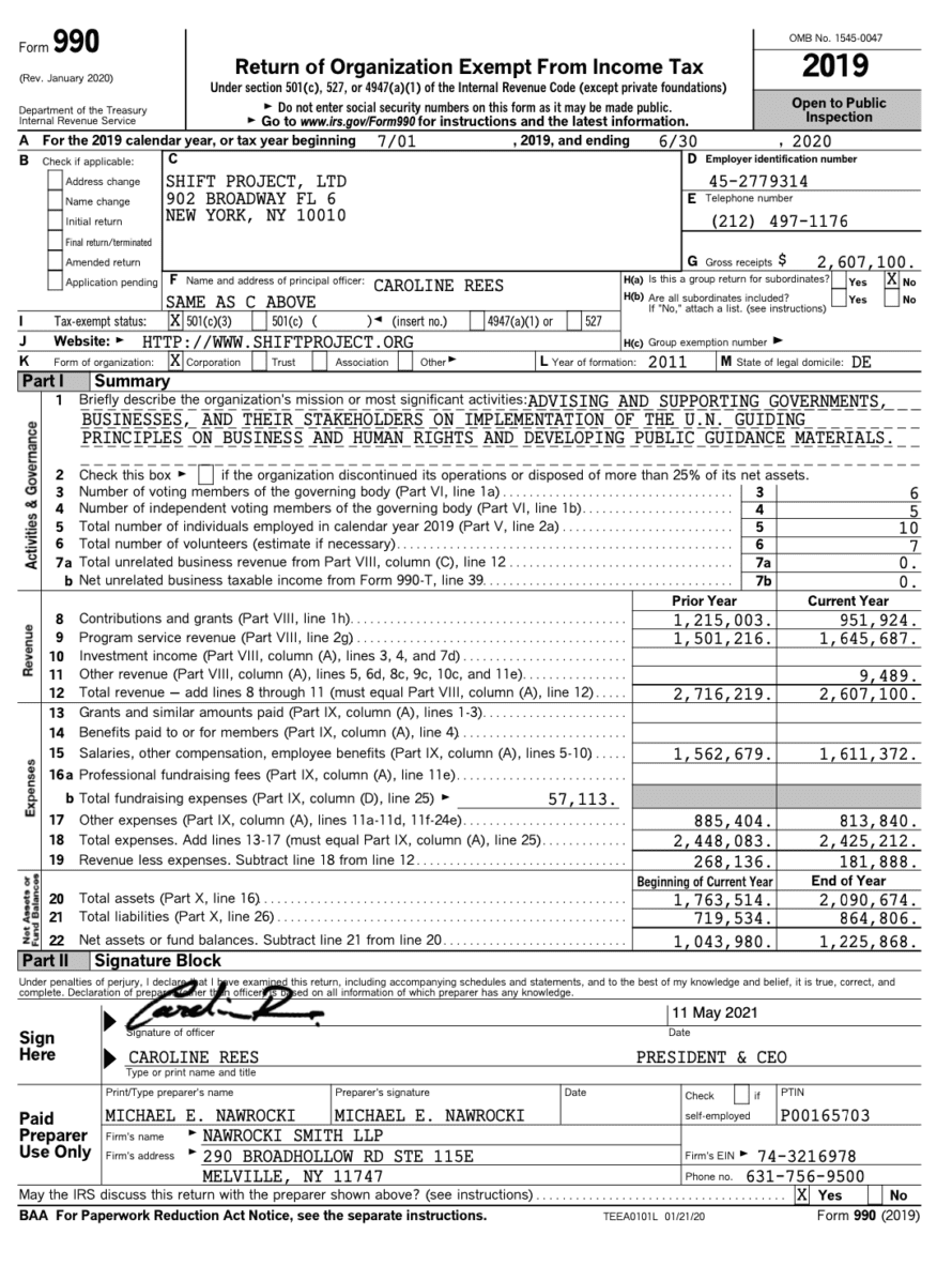 Transparency - Shift