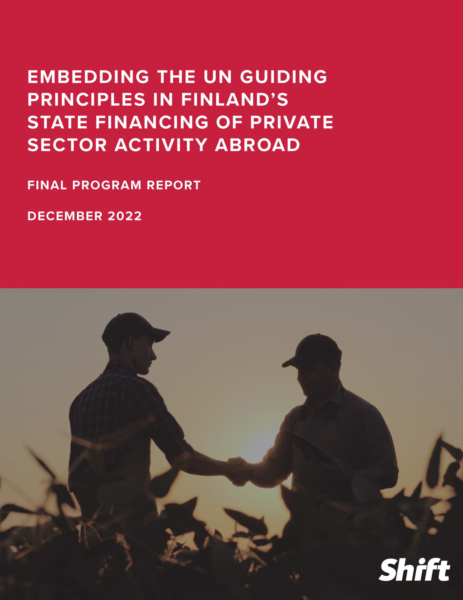 Embedding the UN Guiding Principles in Finland’s State Financing of Private Sector Activity ...