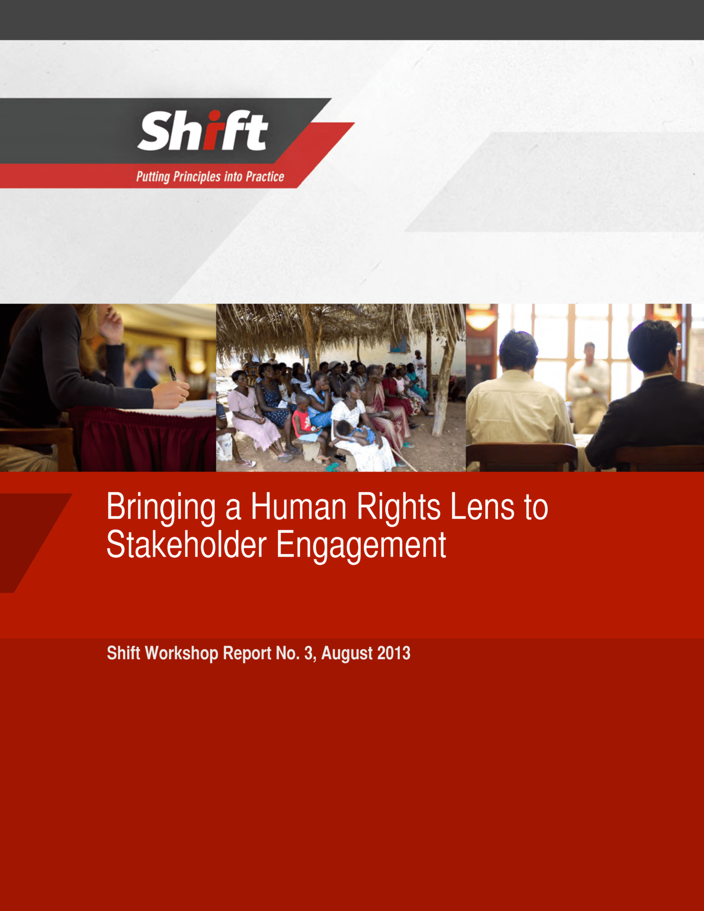 Bringing a Human Rights Lens to Stakeholder Engagement - Shift