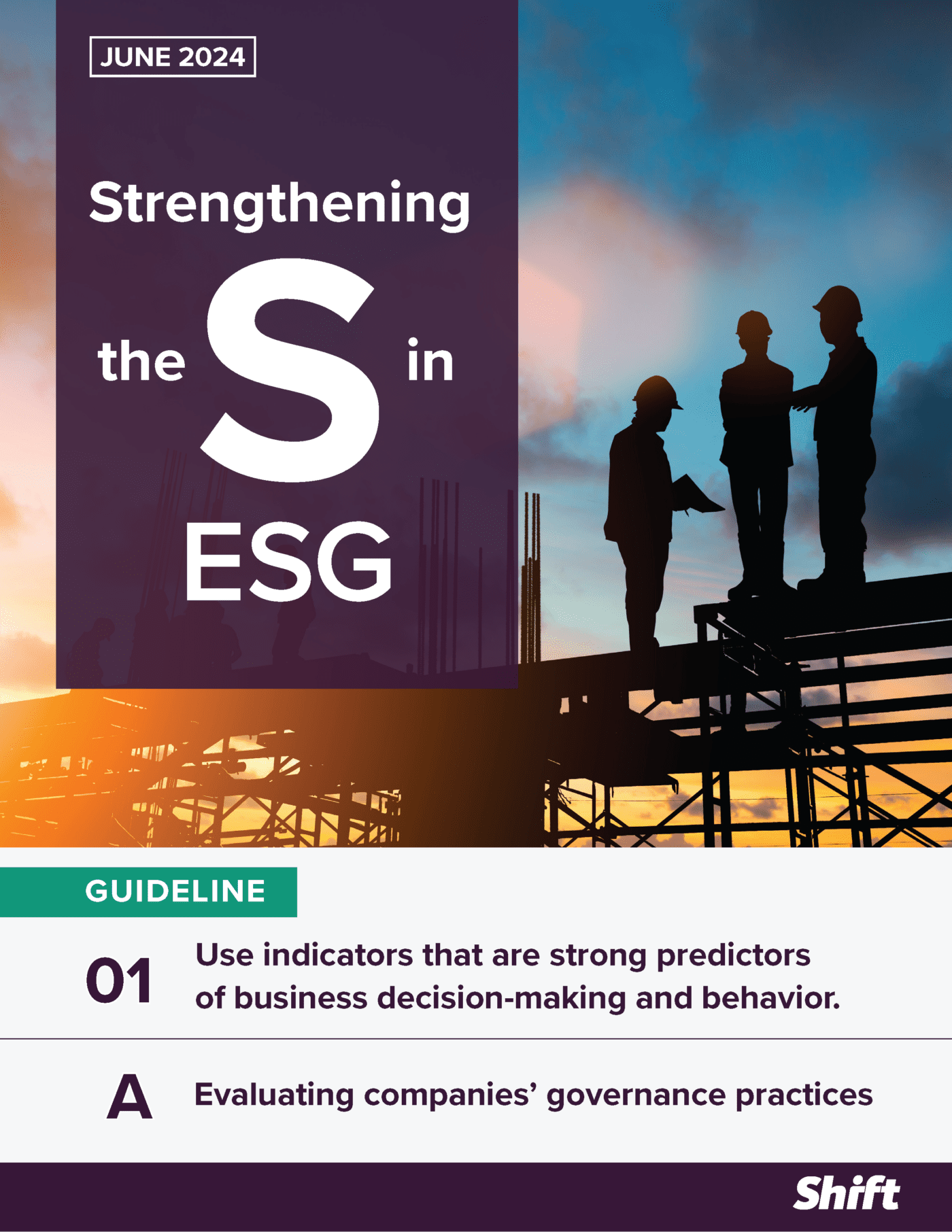 Strengthening the S in ESG - Shift